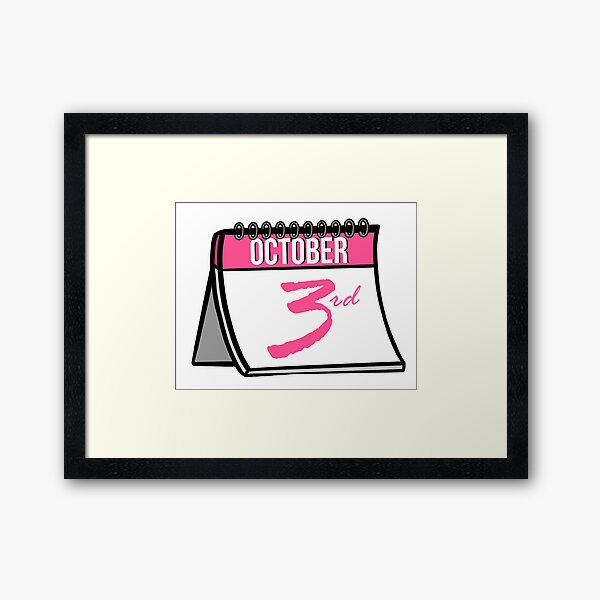 "October 3rd- mean girls" Framed Art Print for Sale by firestargrey ...
