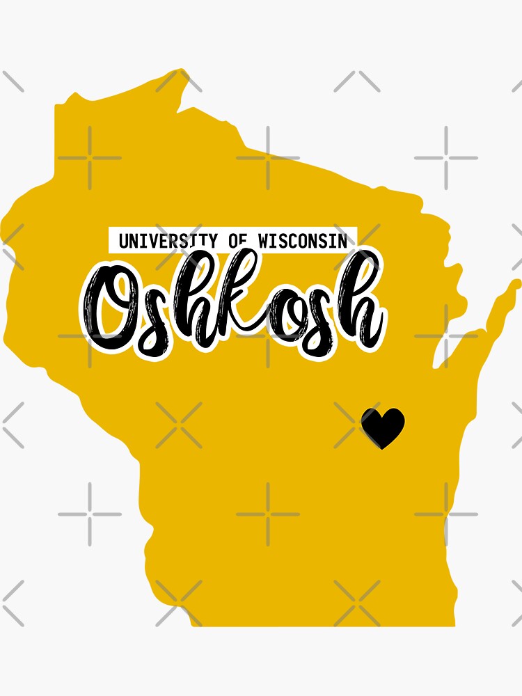 "University of Wisconsin Oshkosh" Sticker for Sale by mynameisliana ...