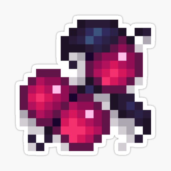 "Pixel Berries I" Sticker for Sale by BenHenry | Redbubble