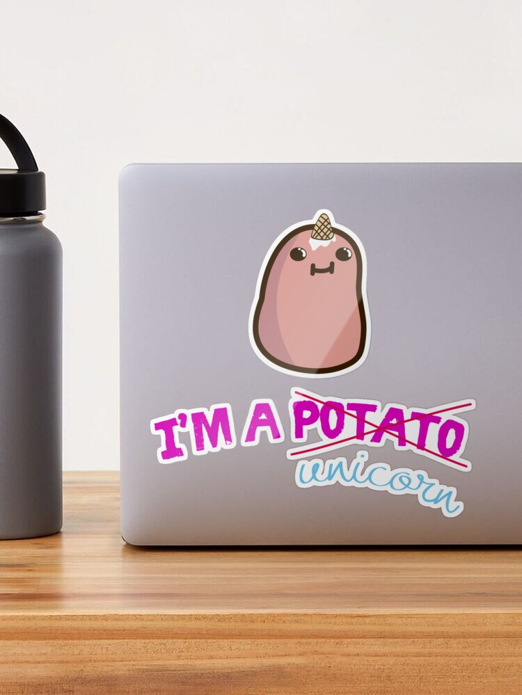 Kawaii Potato Unicorn Cute Kawaii *Potato* Unicorn Sherbet Sticker