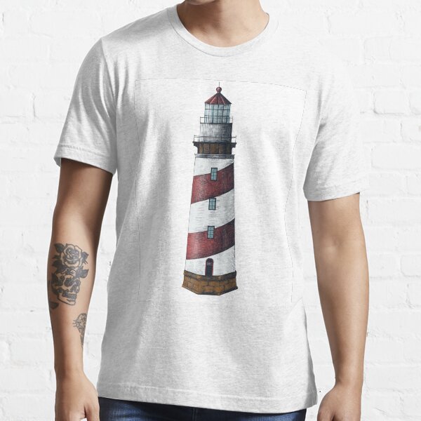 "Nautical Red Lighthouse" T-shirt for Sale by newburyboutique ...