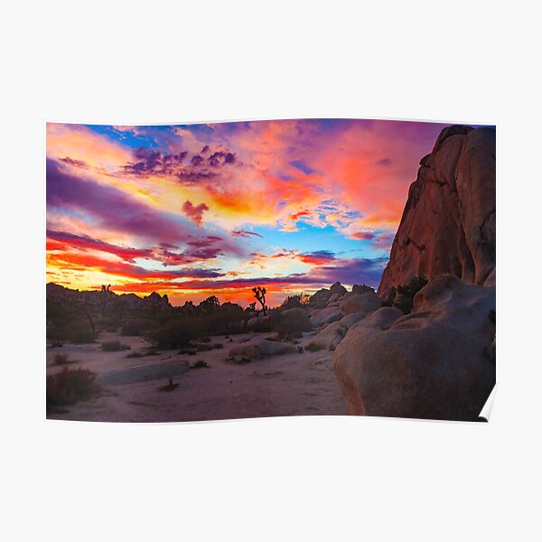 "Joshua Tree National Park Sunset 1" Poster by photosbyflood | Redbubble