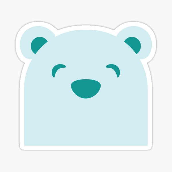 "Cute Happy Bear" Sticker for Sale by pigment | Redbubble