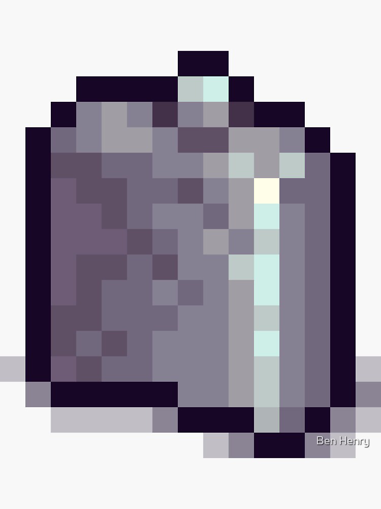 "Pixel Flask" Sticker by BenHenry | Redbubble