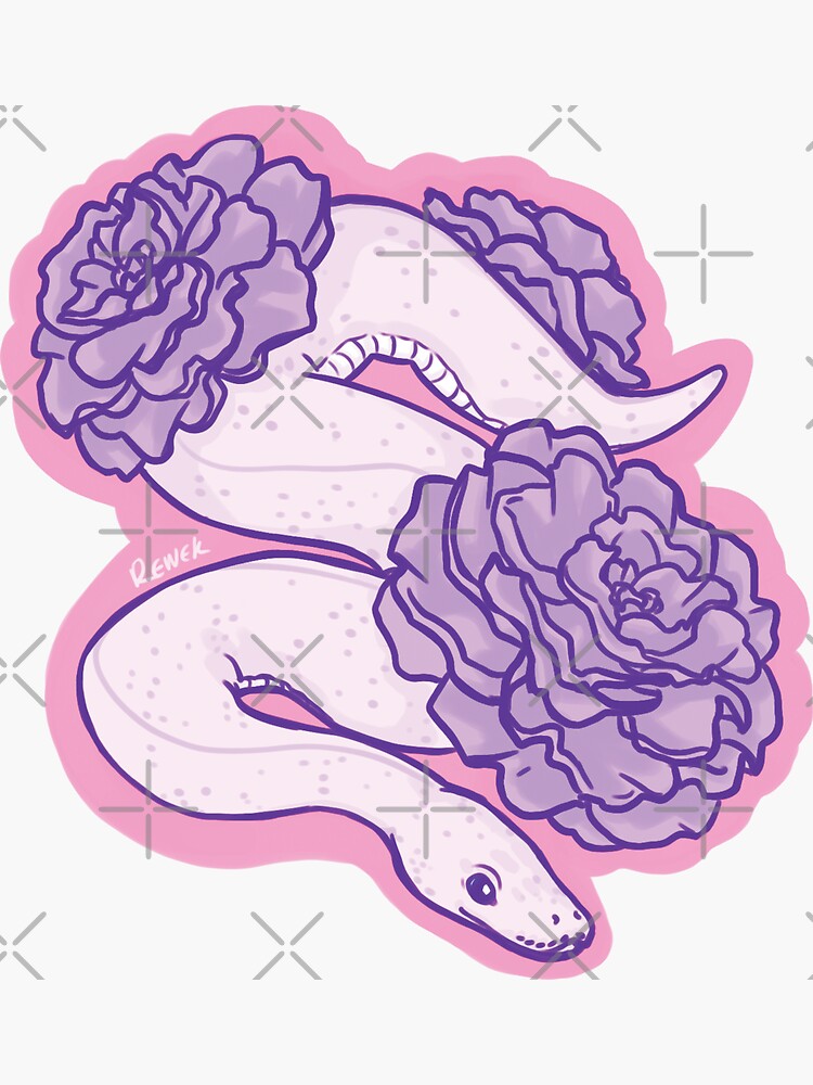 "Pink Python" Sticker for Sale by renekart | Redbubble