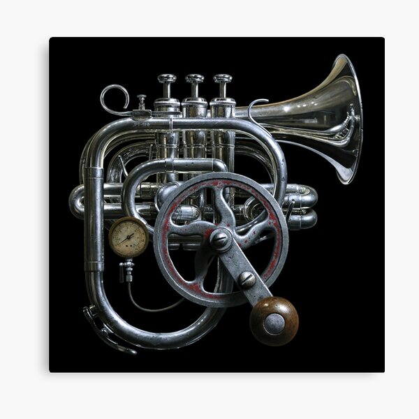 "Hand Crank Trumpet" Canvas Print for Sale by JeffBartels | Redbubble