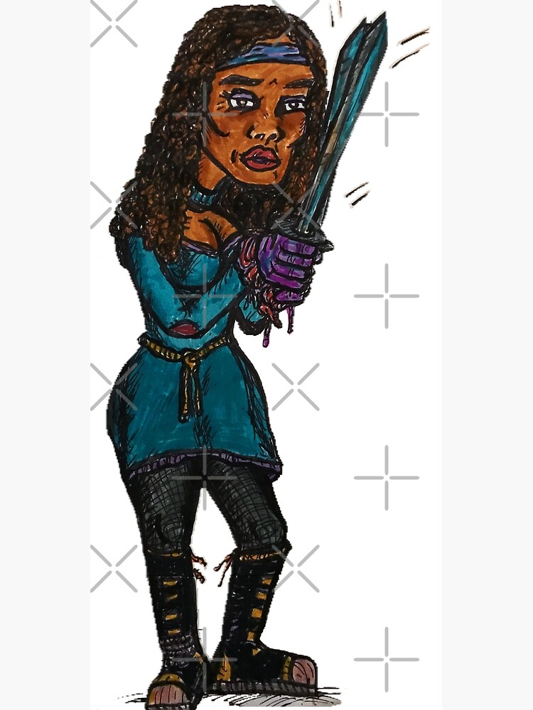 "Michonne " Poster by MattisMatt83 | Redbubble