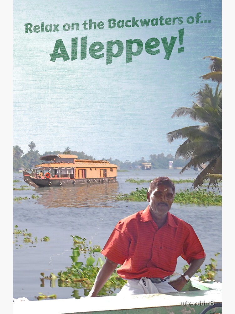 "Backwaters of Alleppey" Sticker by wizardtim8 | Redbubble