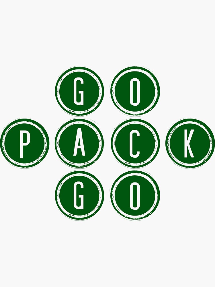 "Go Pack Go" Sticker by nyah14 | Redbubble