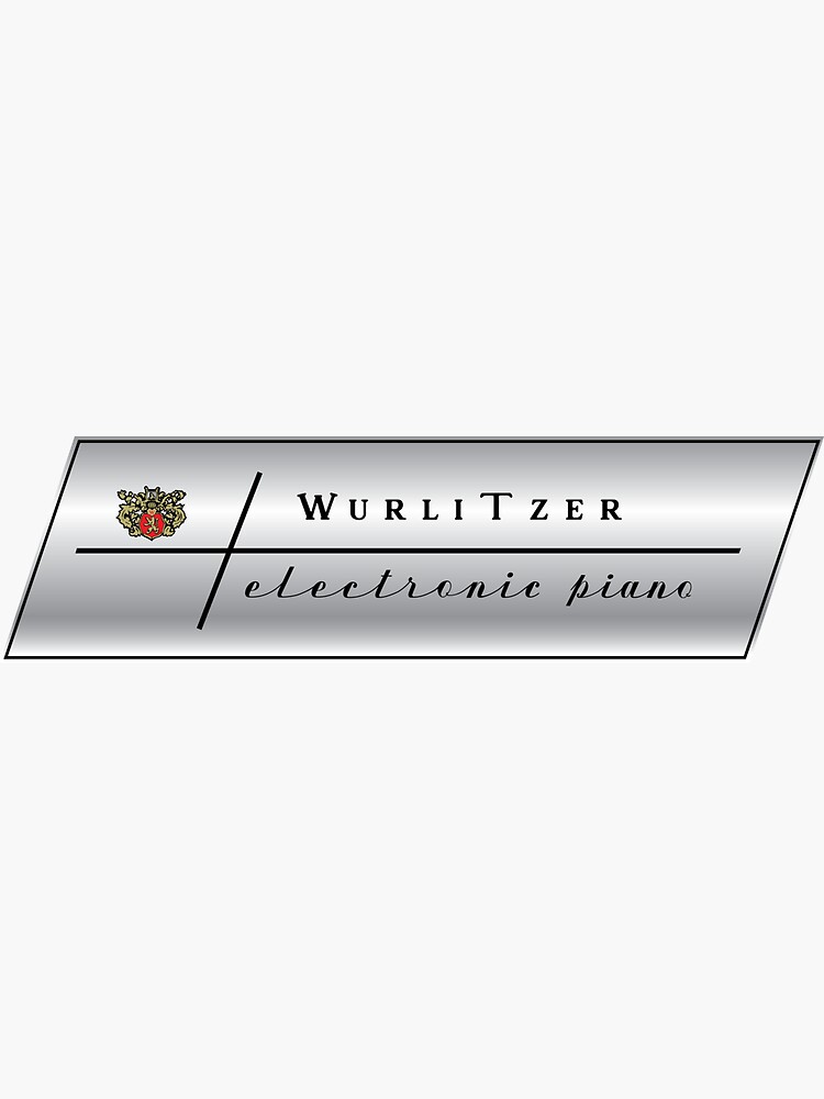 "Wurlitzer electric piano logo" Sticker for Sale by simonreich | Redbubble