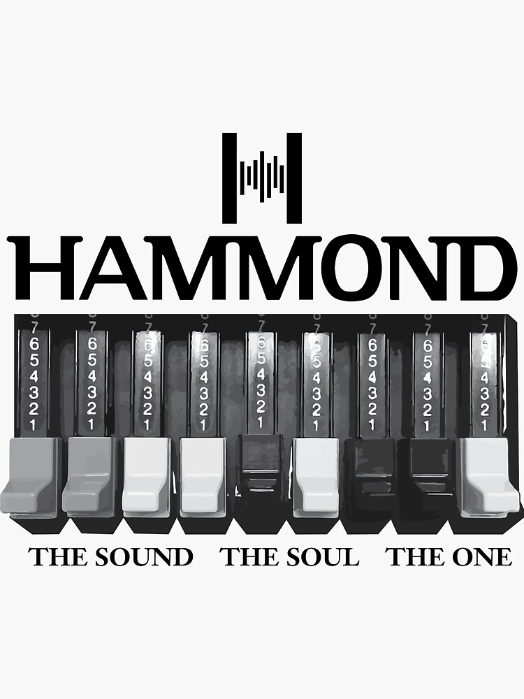 "Hammond Organ logo and graphics" Sticker for Sale by simonreich ...