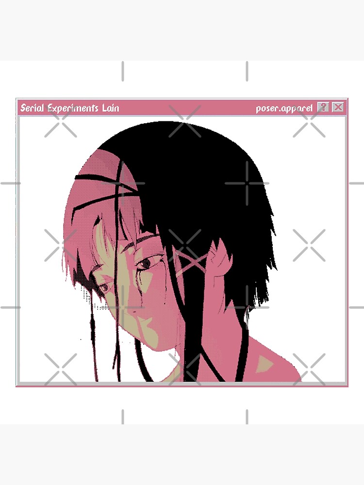 "SERIAL EXPERIMENTS LAIN - SAD JAPANESE ANIME AESTHETIC " Art Print by ...