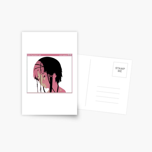 "SERIAL EXPERIMENTS LAIN - SAD JAPANESE ANIME AESTHETIC " Postcard by ...