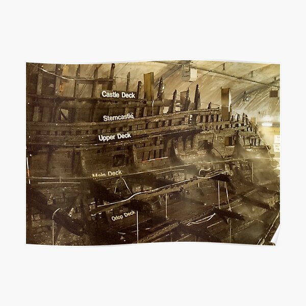 "The Mary Rose, Portsmouth, " Poster by AnnDixon | Redbubble