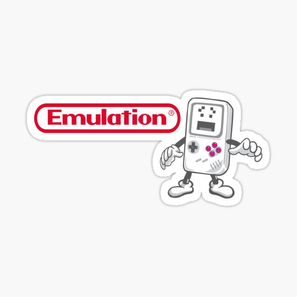 "Emulation - Lawsuits ahead" Sticker for Sale by zeroboy-eu | Redbubble