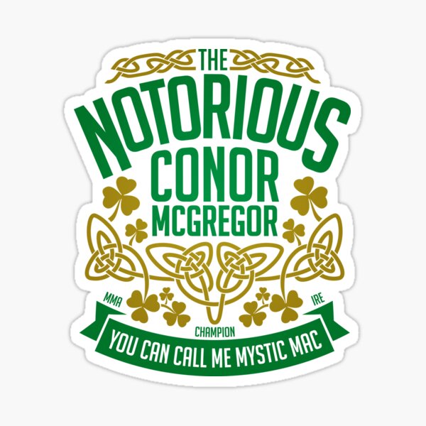 "Conor McGregor - Crest" Sticker for Sale by MACTEE | Redbubble