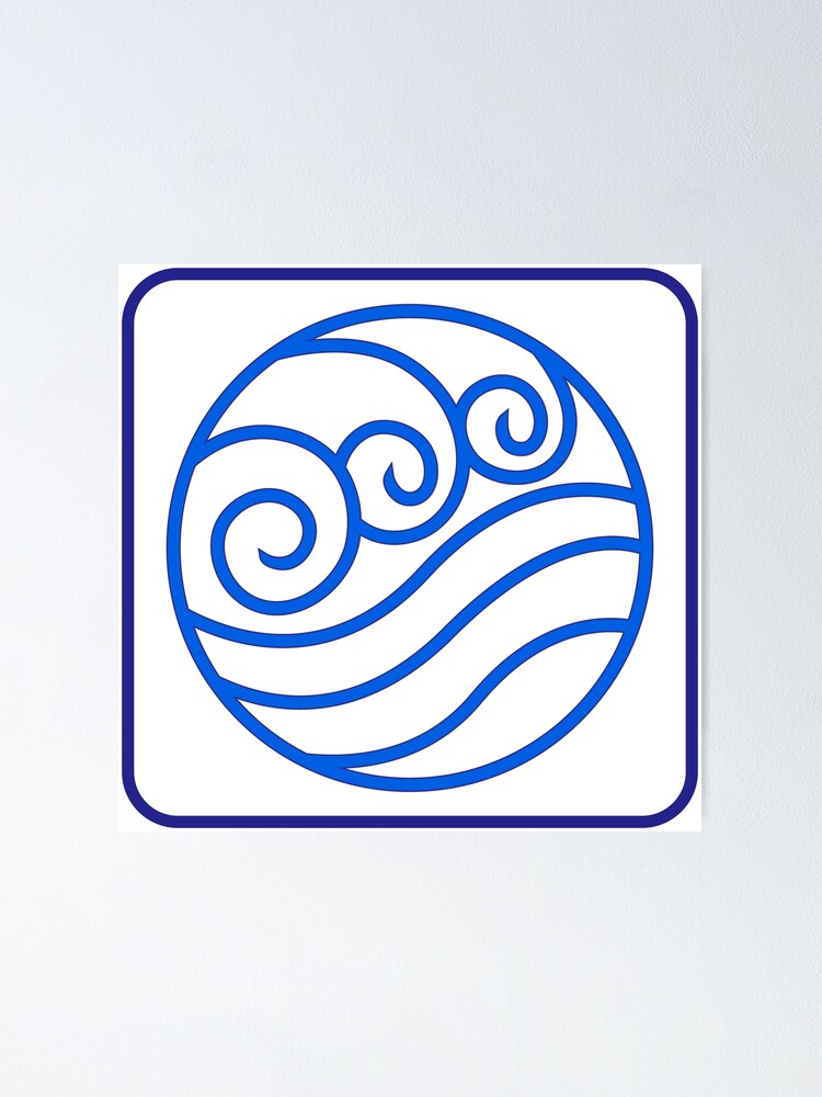 "Water Tribe Symbol - Avatar the Last Airbender" Poster for Sale by ...