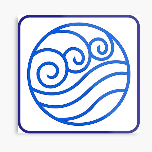 "Water Tribe Symbol - Avatar the Last Airbender" Metal Print for Sale ...