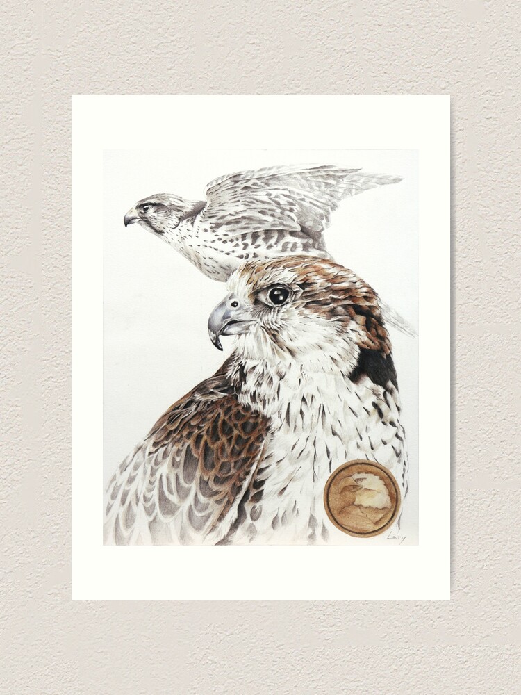 "Native american astrology sign Falcon (Aries)" Art Print by ...