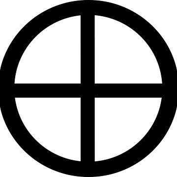 "Solar Cross or Earth Symbol" Sticker for Sale by sweetsixty | Redbubble