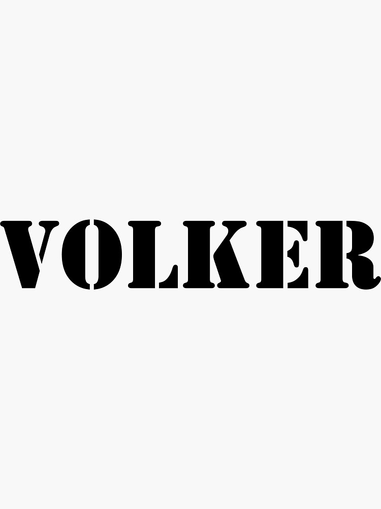 Pegatina «Nombre de Volker apellido nombre masculino» de Kampfkeiler ...