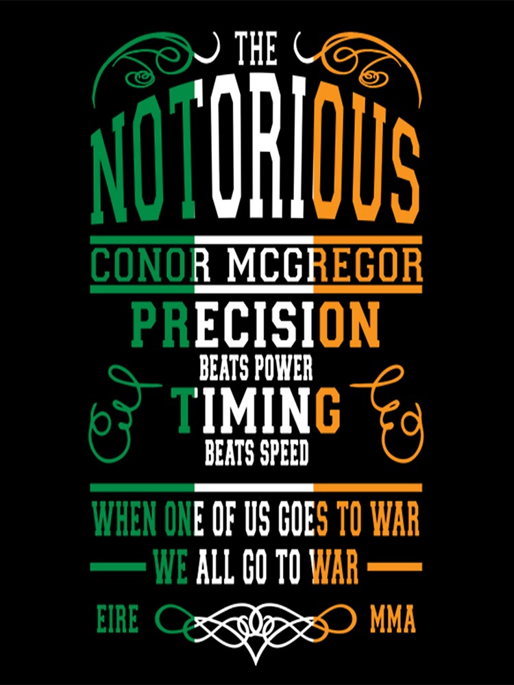"The Notorious Conor Mcgregor" Sticker for Sale by SafeAF | Redbubble