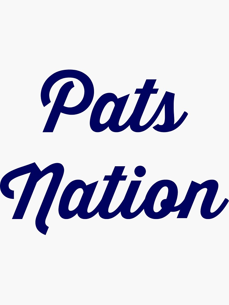 "Pats Nation" Sticker for Sale by nyah14 | Redbubble