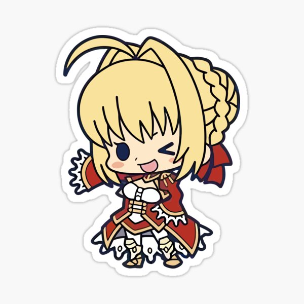 "Saber Nero" Sticker for Sale by Chibify | Redbubble