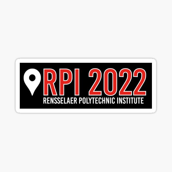 "RPI 2022" Sticker for Sale by nataleeae | Redbubble