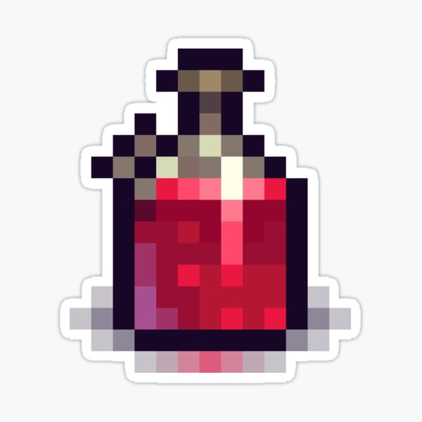 "Pixel Potion, Large Red" Sticker for Sale by BenHenry | Redbubble