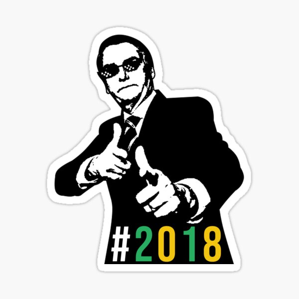 "Bolsonaro 2018" Sticker for Sale by CarlozAlmeida | Redbubble