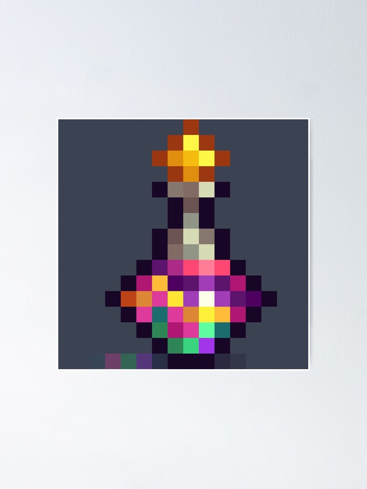 "Pixel Potion, Medium Multicolor" Poster for Sale by Ben Henry | Redbubble