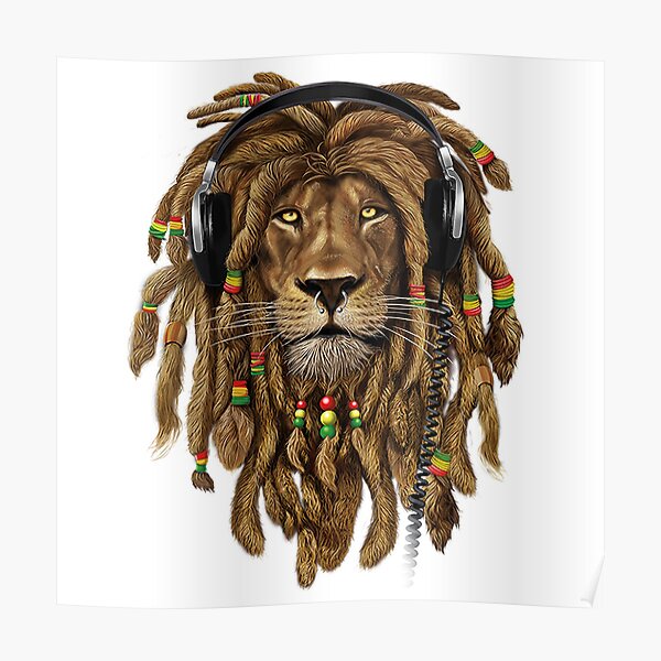 "Rasta Lion " Poster for Sale by creativerabbits | Redbubble