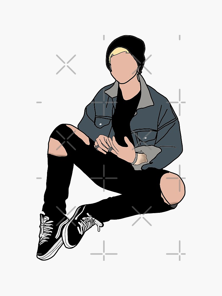 "michael" Sticker for Sale by louisandthesea | Redbubble