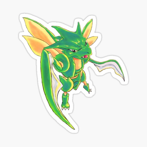 "Scyther" Sticker by Foltztron | Redbubble