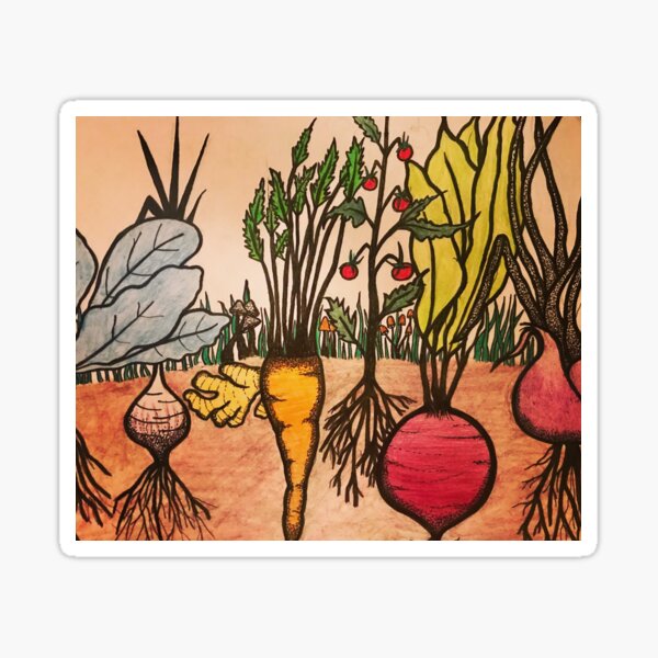 "Roots" Sticker by drawnbyjenna | Redbubble