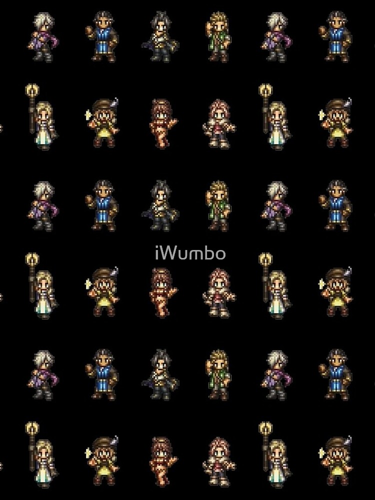 "Octopath Traveler Character Sprites" iPhone Case for Sale by iWumbo ...