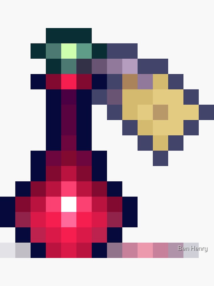 "Pixel Potion, Tall, Red" Sticker for Sale by BenHenry | Redbubble