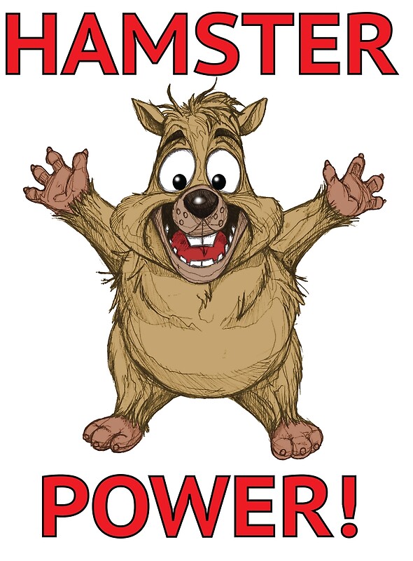 "Hamster Power" by wickedcartoons | Redbubble