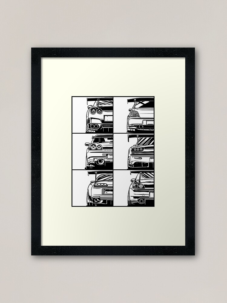 "JDM Legends" Framed Art Print for Sale by OlegMarkaryan | Redbubble