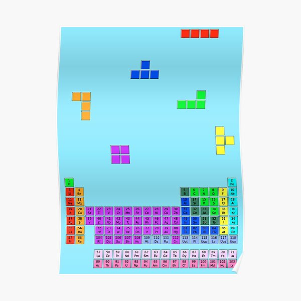 "Periodic Tetris Table" Poster for Sale by Spades-gp | Redbubble