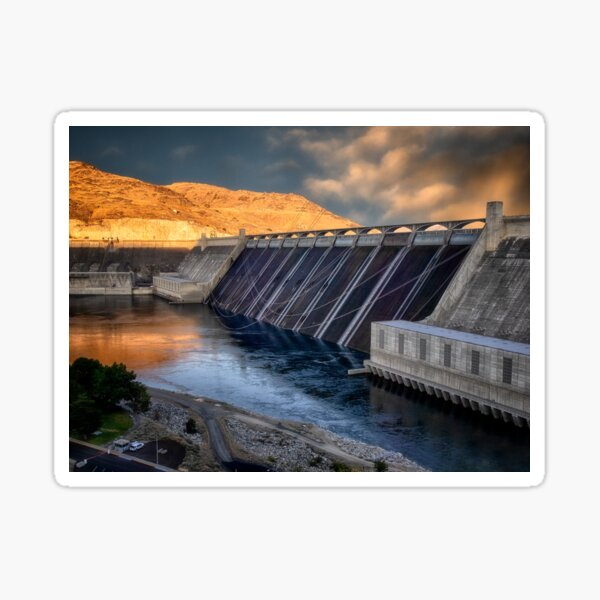 "Grand Coulee Dam" Sticker for Sale by kdxweaver | Redbubble