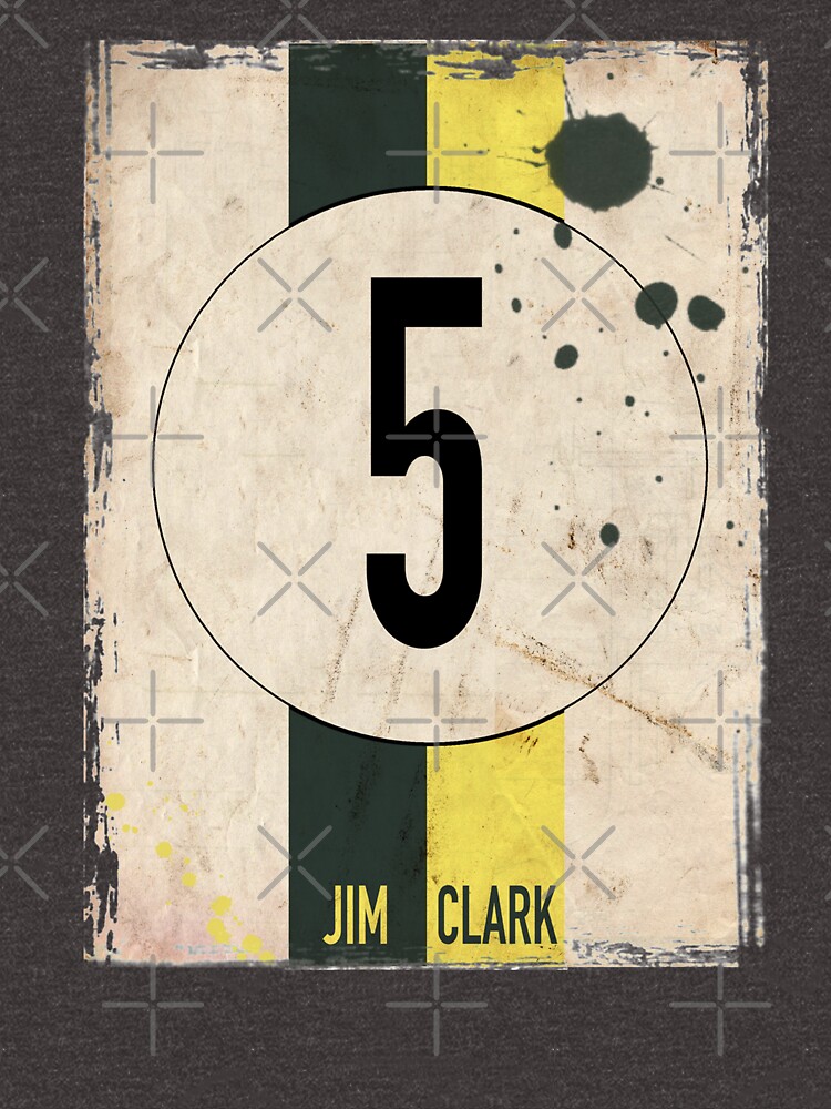 "Team Lotus Jim Clark Number" T-shirt for Sale by Customtuk | Redbubble ...
