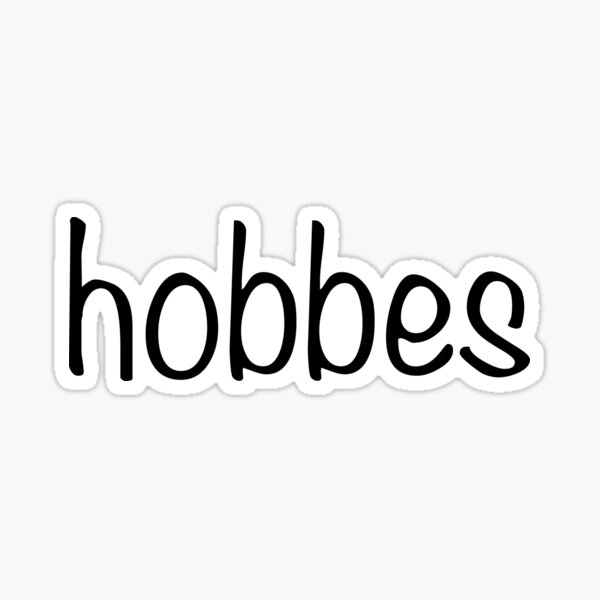 "hobbes" Sticker for Sale by meursaultdesign | Redbubble