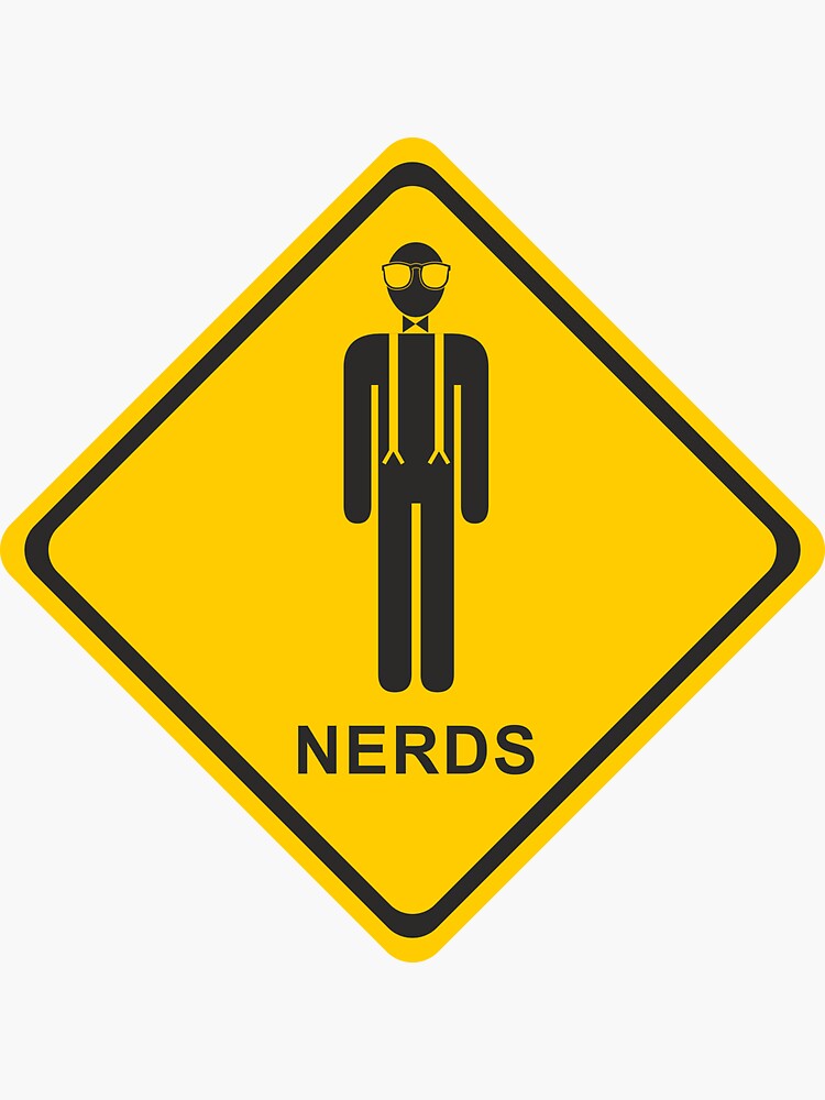 "Nerds sign" Sticker for Sale by ONFORM | Redbubble
