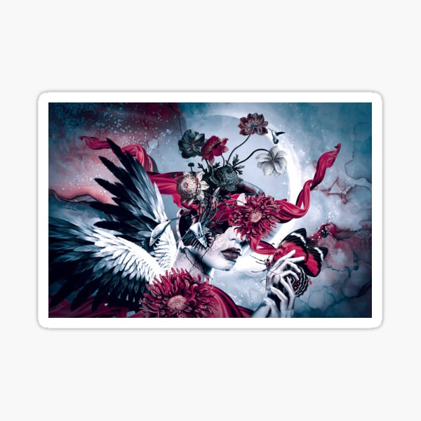 "Queen of Flowers" Sticker by rizapeker | Redbubble