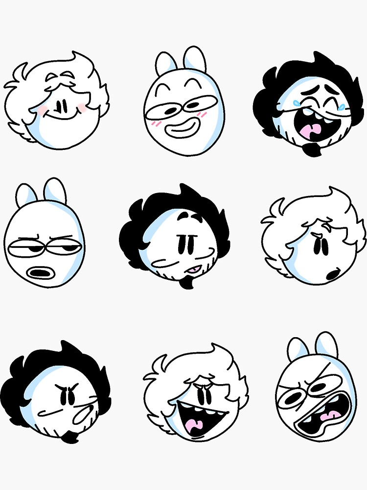 "Oneyplays sticker set 2" Sticker for Sale by Ffi-McNeil | Redbubble