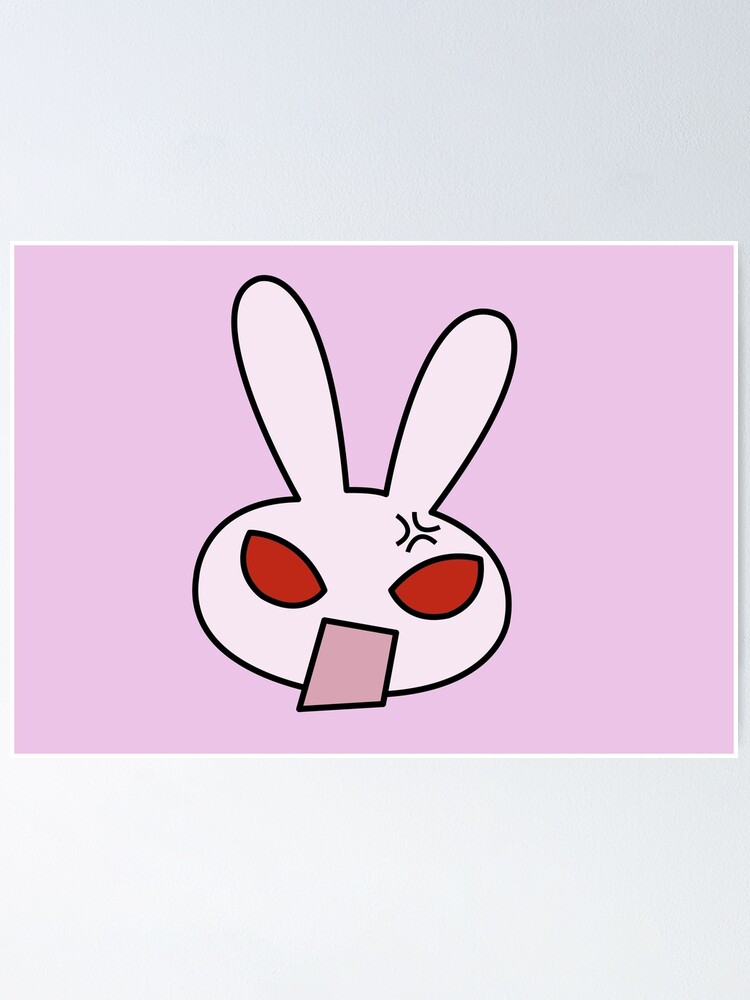 "Angry Pinky Bunny" Poster by HayTim | Redbubble