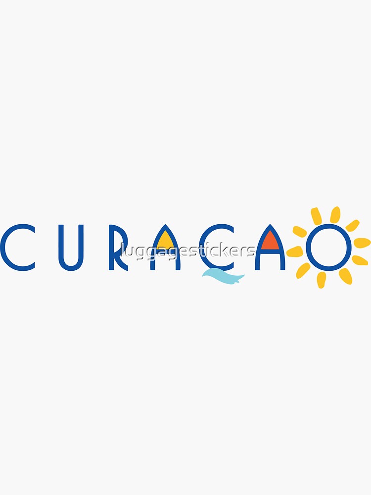 "Curacao" Sticker for Sale by luggagestickers | Redbubble