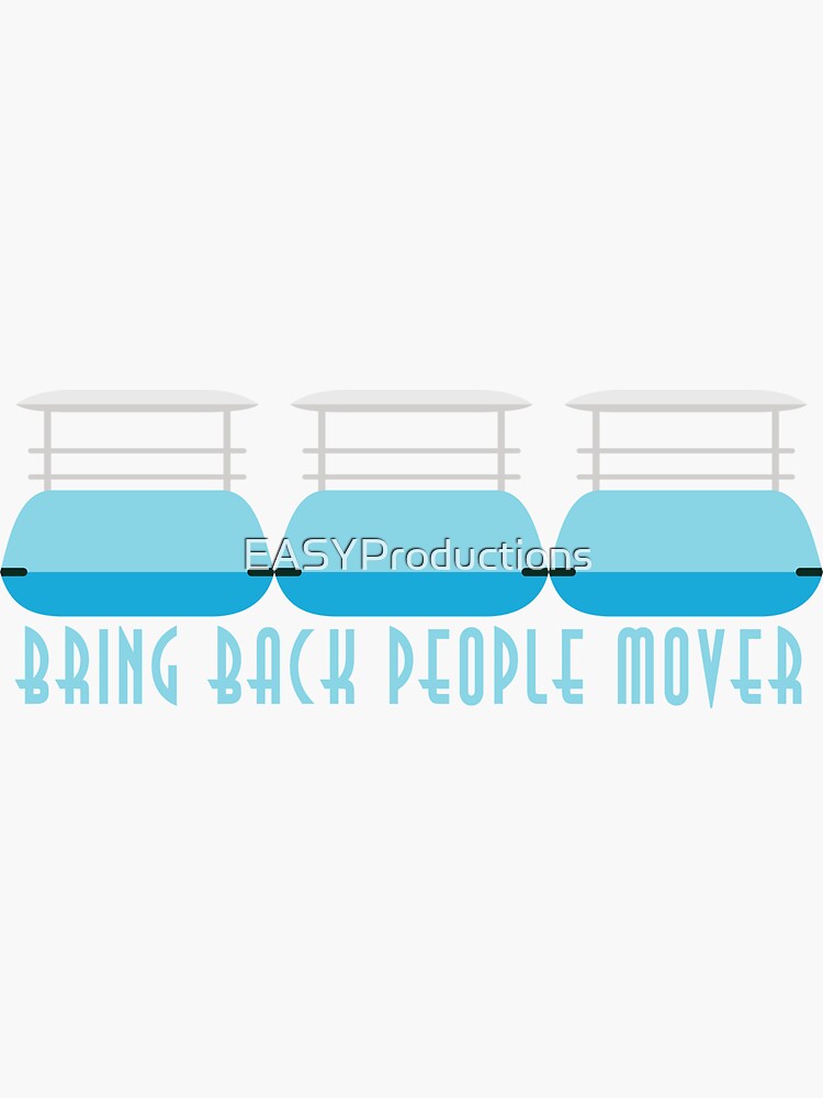 "Bring Back People Mover" Sticker for Sale by EASYProductions | Redbubble